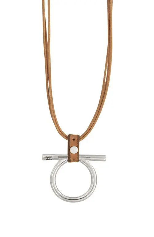 CXC Omega Pendant Necklace - Silver