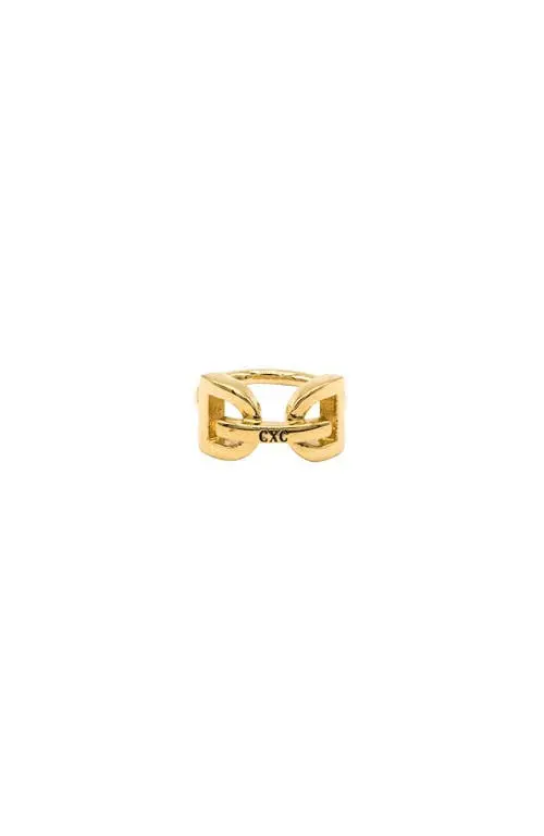 CXC Dc Stirrup Ring - Gold