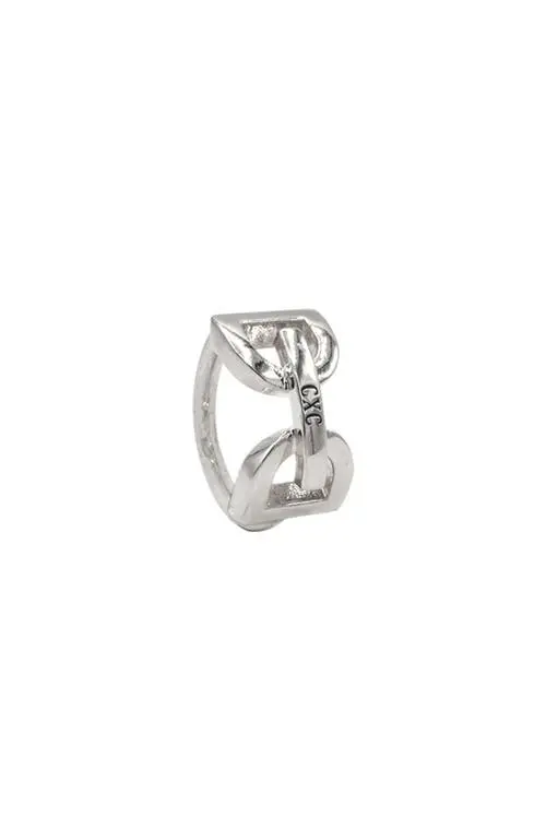 CXC Dc Stirrup Ring - Silver