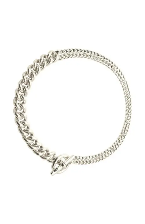 CXC Choker Necklace - Silver