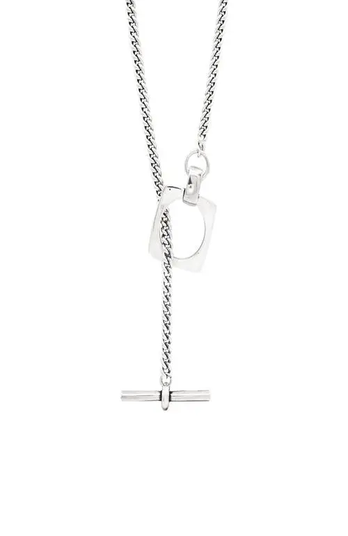 CXC Aldaba Sliding Necklace - Silver