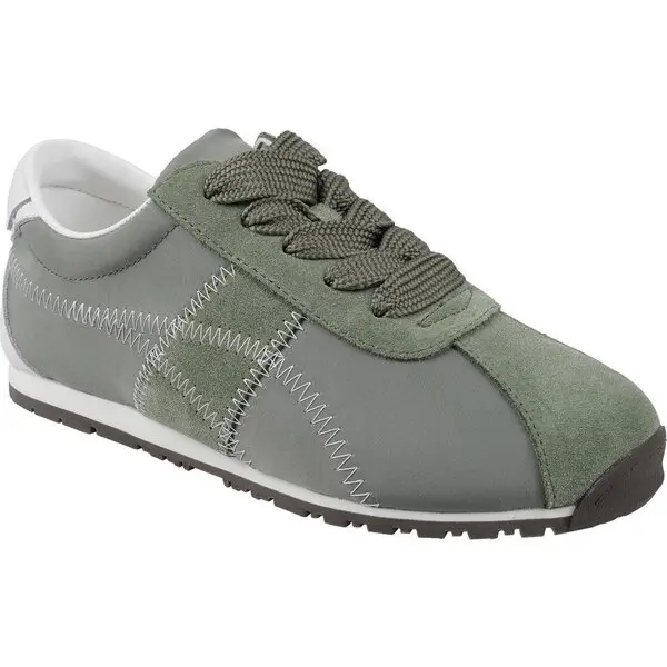 NATIONAL COMFORT Low-profile Sneaker - Olive Suede