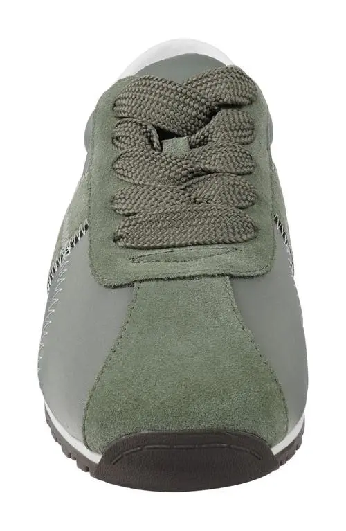 NATIONAL COMFORT Low-profile Sneaker - Olive Suede