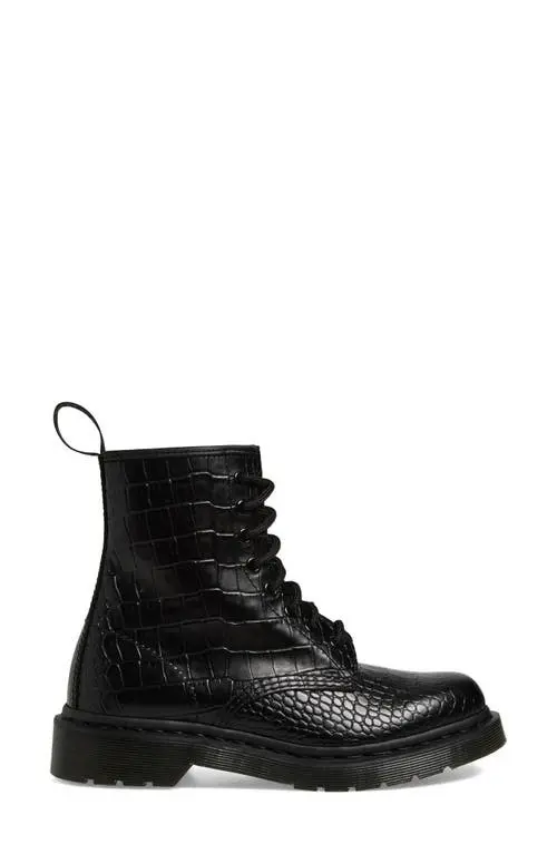 Dr. Martens 1460 Croc Embossed Combat Boot