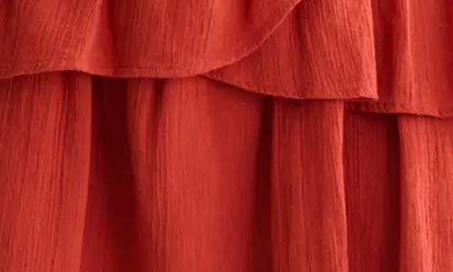 Scotch & Soda Crinkle Gauze Tiered Mini Skirt
