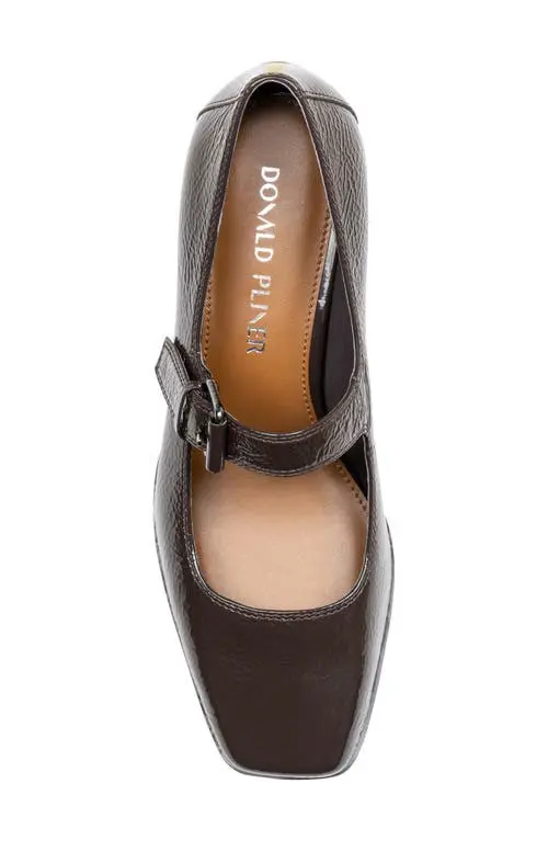 DONALD PLINER Mary Jane Pump - Dark Brown
