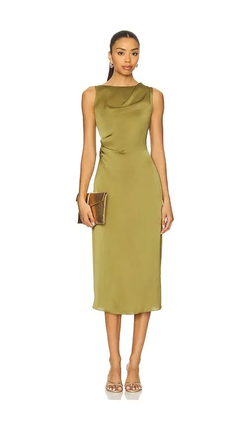 Theory Draped Midi Dress