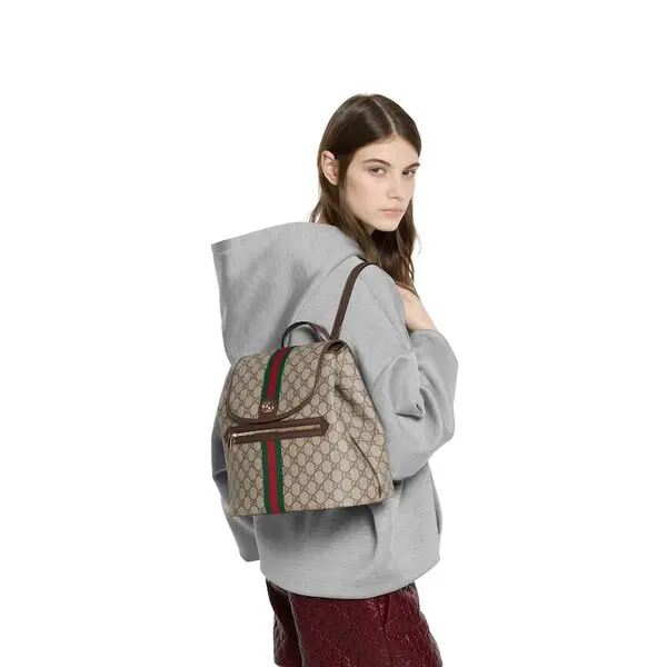 Gucci Ophidia Medium Backpack Gg Canvas