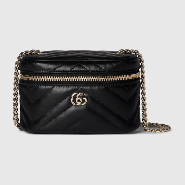 Gucci Gg Marmont Nano Vanity Bag - Black | Editorialist display picture 1
