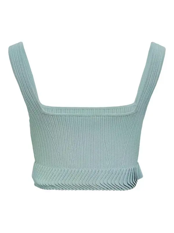 Alexis Ribbed Pleated Top