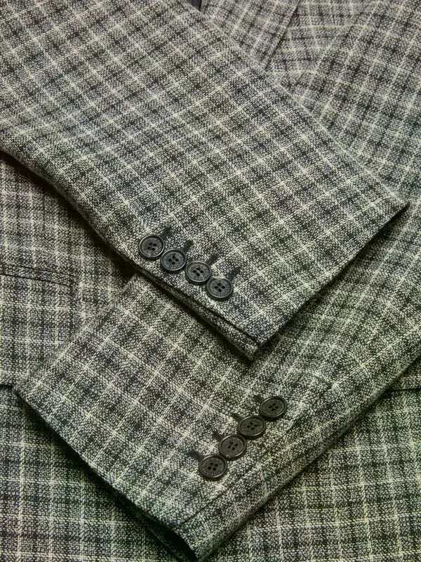 Acne Studios Checked Wool Blazer - Brown