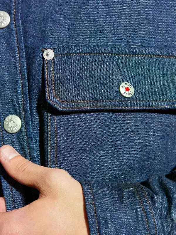 Kenzo Buttoned Flap-pocket Shirt
