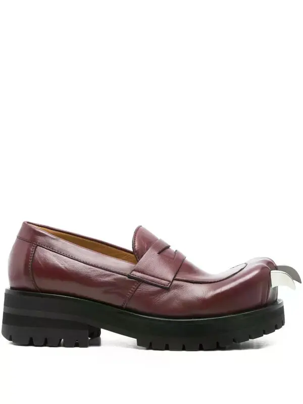 CHARLES JEFFREY Claw-toe Penny Loafers