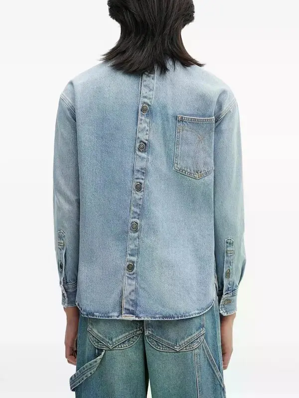 Fiorucci Open-back Denim Shirt