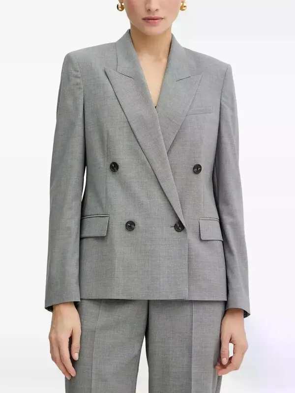 BOSS Double-breasted Wool Blazer