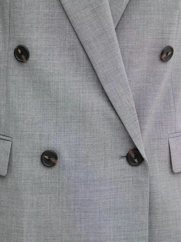 BOSS Double-breasted Wool Blazer