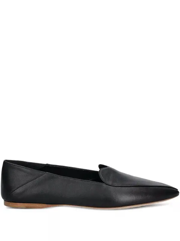Fiorucci Heart Pointed-toe Leather Loafers