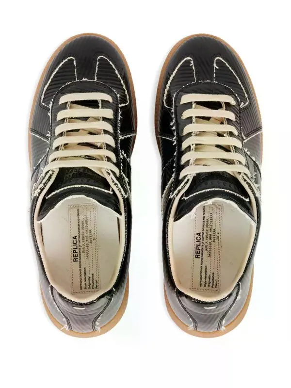 MAISON MARGIELA Replica Raw-edge Sneakers - Black