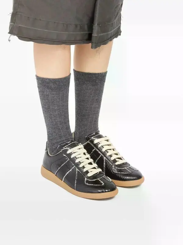MAISON MARGIELA Replica Raw-edge Sneakers - Black