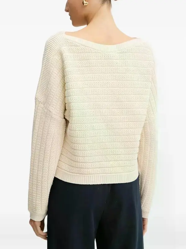 BOSS Ribbed Boat-neck Sweater