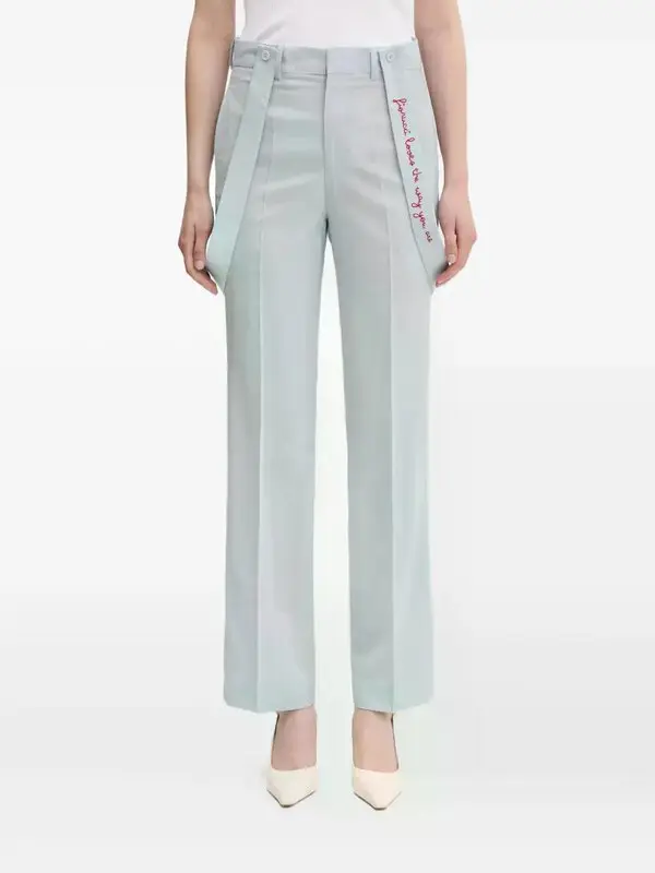 Fiorucci Embroidered Suspender Trousers