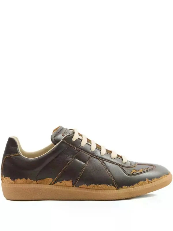 MAISON MARGIELA Replica Low Top Sneakers - Brown