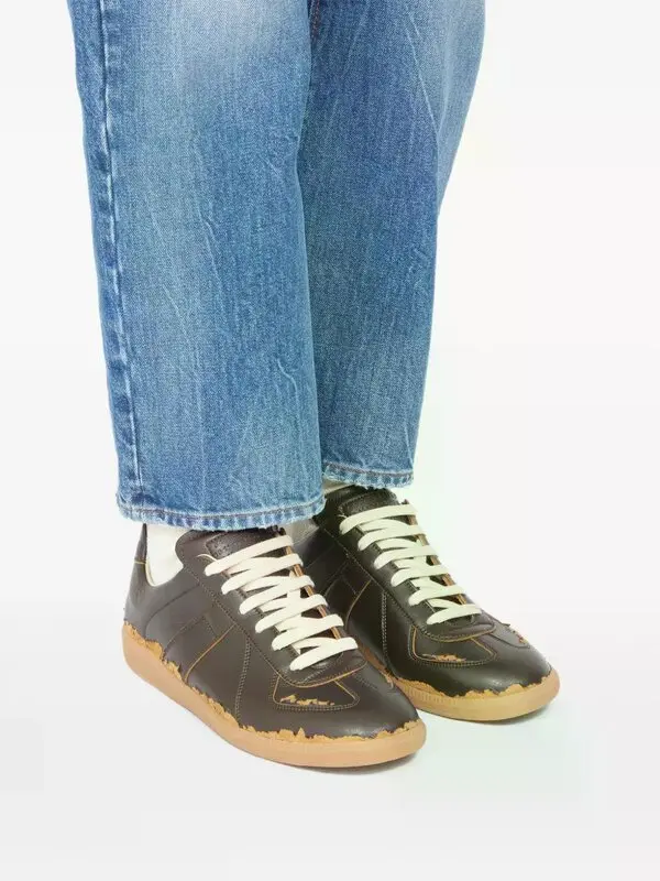 MAISON MARGIELA Replica Low Top Sneakers - Brown