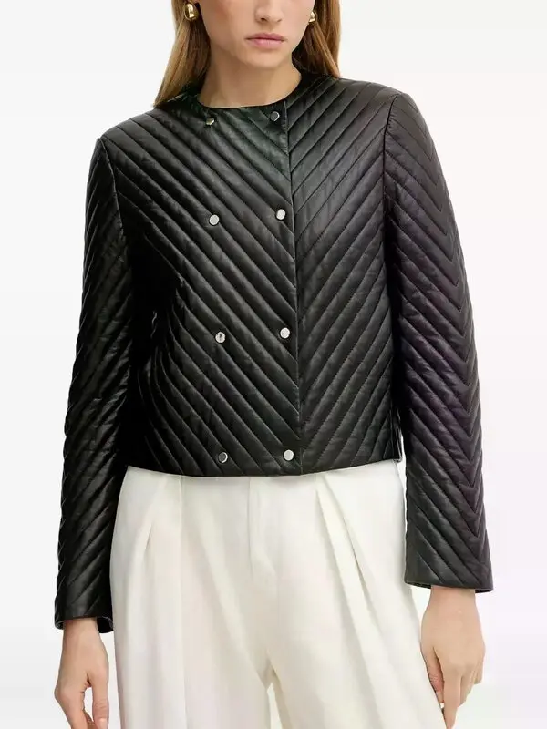 BOSS Cropped Quilted Jacket
