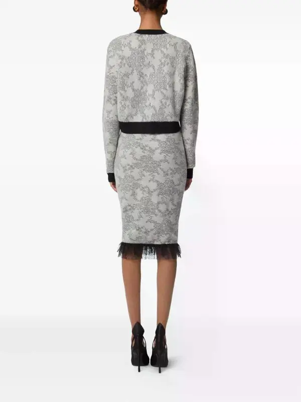Nina Ricci Lace-pattern Midi Skirt