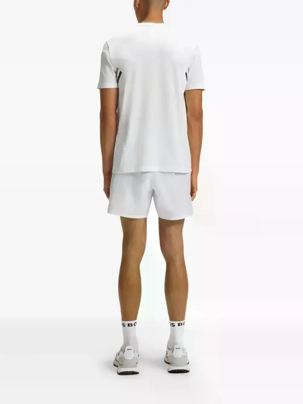 BOSS Stripe-embellished T-shirt - White
