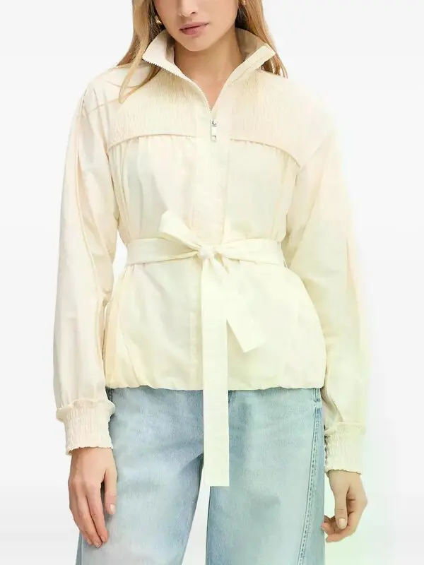 BOSS Smocked-panel Elasticated Jacket - Neutrals