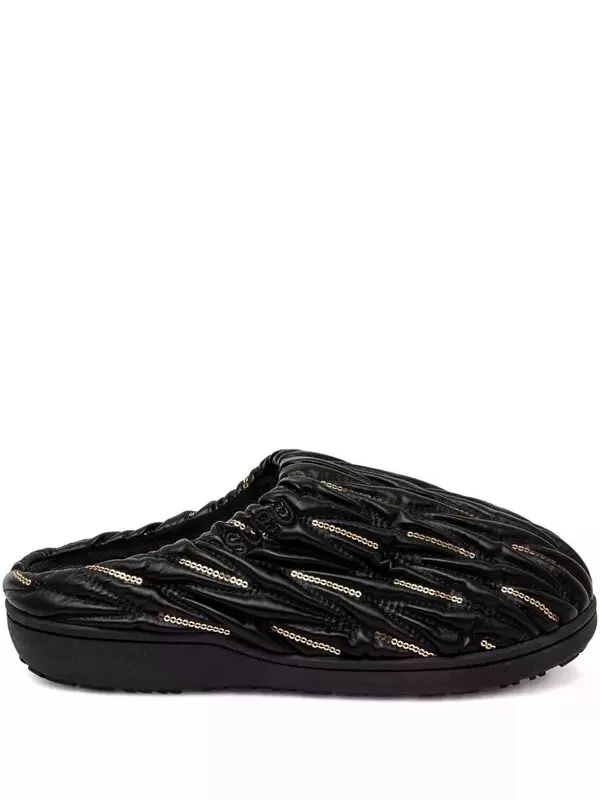 SUBU Banquet Sequin Mules - Black