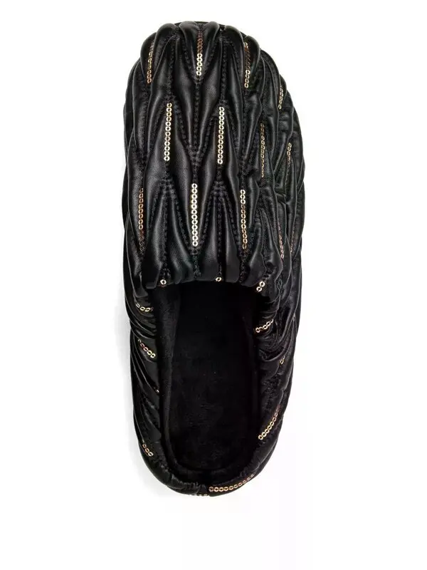 SUBU Banquet Sequin Mules - Black