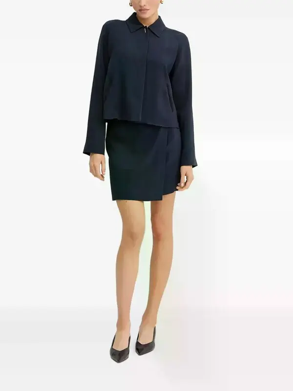 BOSS Collared Raglan Top