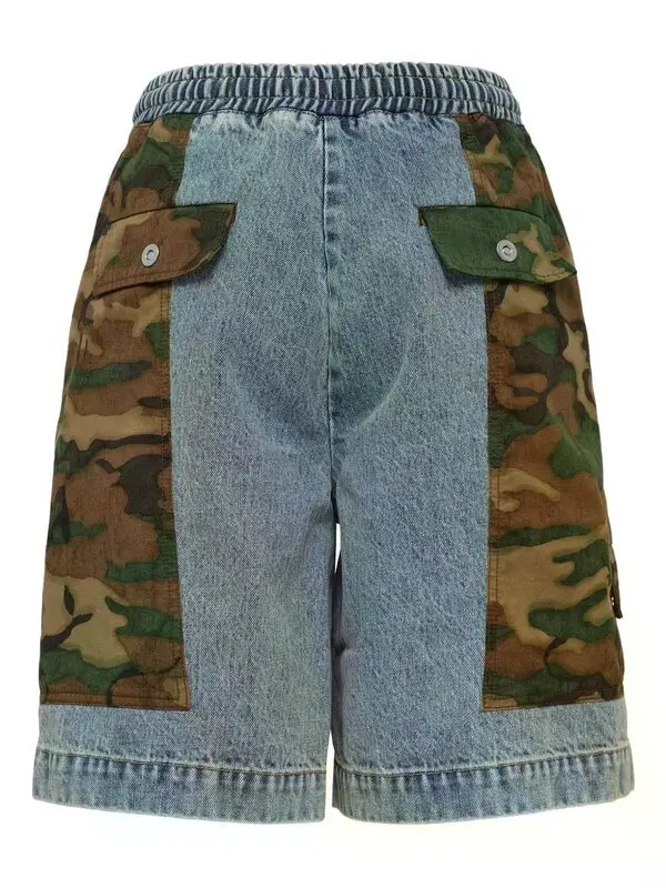 3.1 Phillip Lim Camouflage-panel Denim Shorts