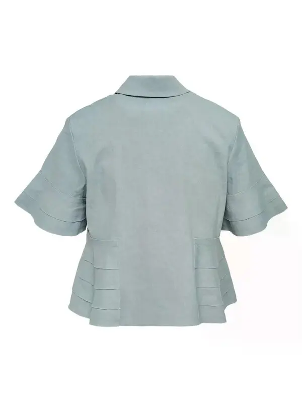 ALEXIA Bell-sleeve Ruffled Shirt