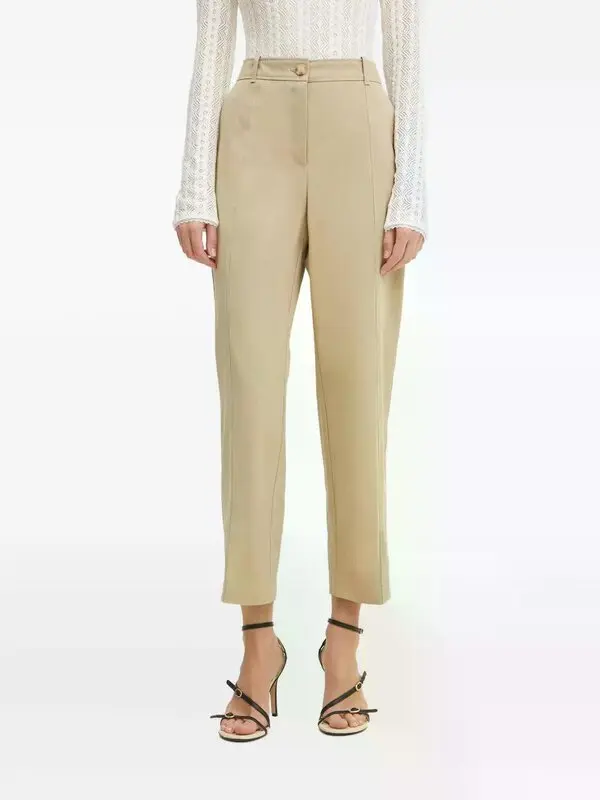 BOSS Straight Trousers With Front-seam