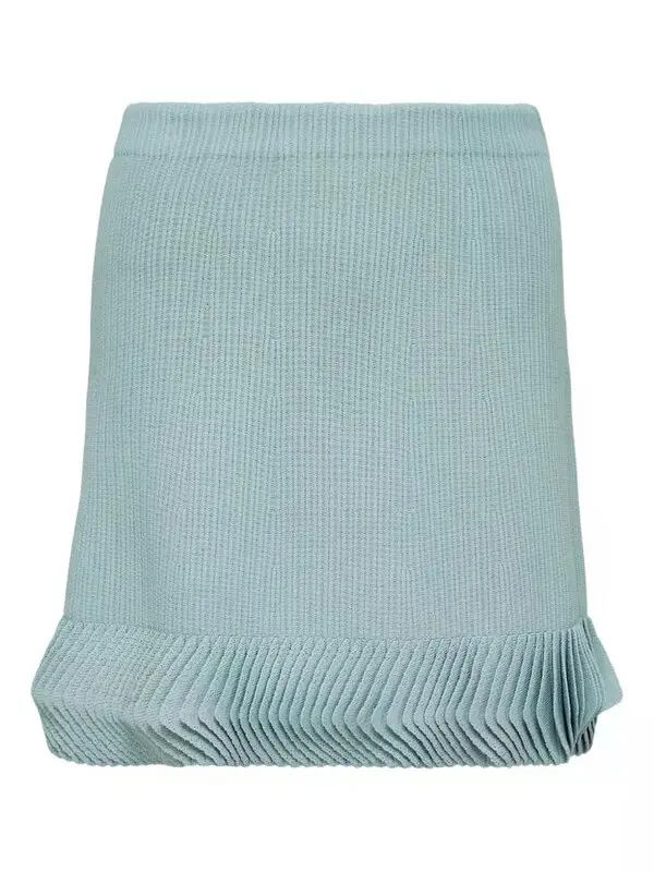 ALEXIA Pleated Hem A-line Skirt