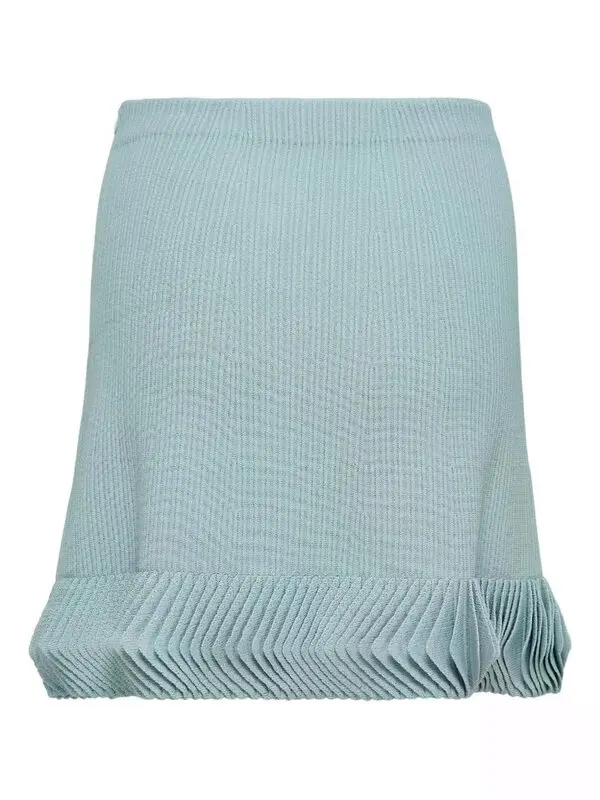 ALEXIA Pleated Hem A-line Skirt
