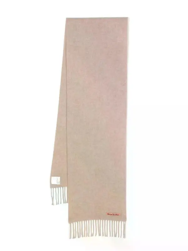 Acne Studios Fringed Wool Scarf - Neutrals