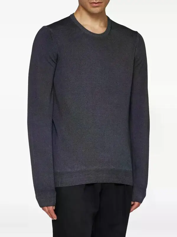D4.0 Wool Crew Neck Sweater - Grey