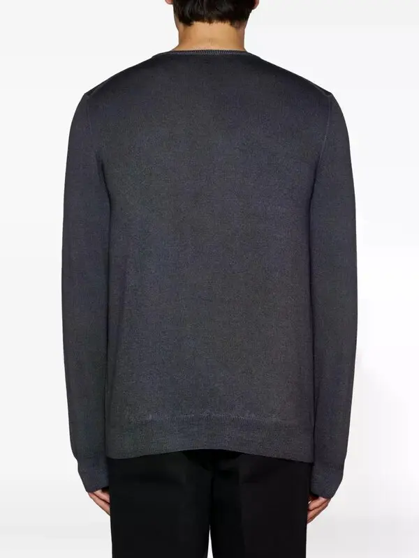 D4.0 Wool Crew Neck Sweater - Grey