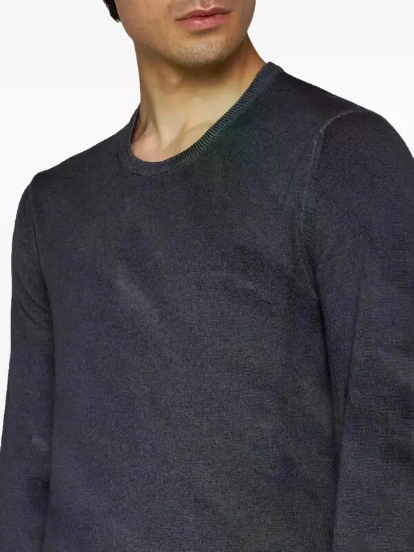 D4.0 Wool Crew Neck Sweater - Grey