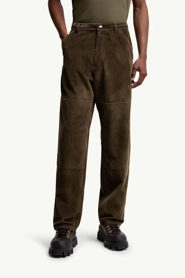 Moncler Corduroy Jogging Pants - Green