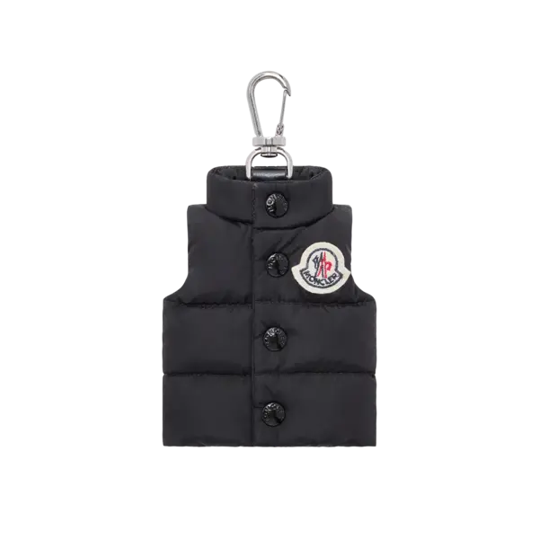 Moncler Vest-shaped Key Ring - Black