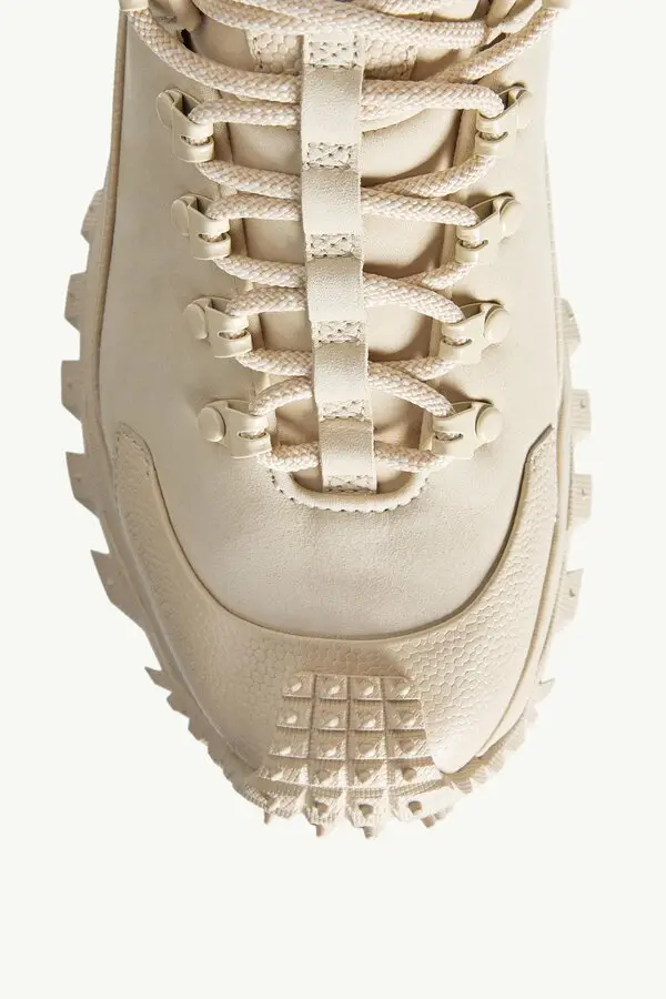 Moncler Trailgrip Apex2gtx Nubuck & Leather Sneakers - White