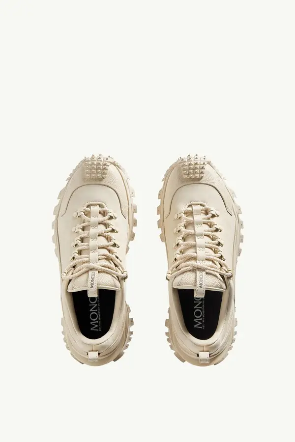 Moncler Trailgrip Apex2gtx Nubuck & Leather Sneakers - White