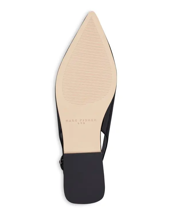 MARC FISHER LTD. Gabra Pointed Flats - Black