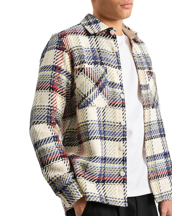 WAX LONDON Whiting Shirt Jacket - Ecru/multi