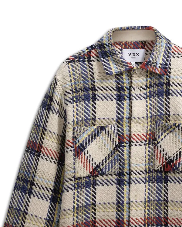 WAX LONDON Whiting Shirt Jacket - Ecru/multi